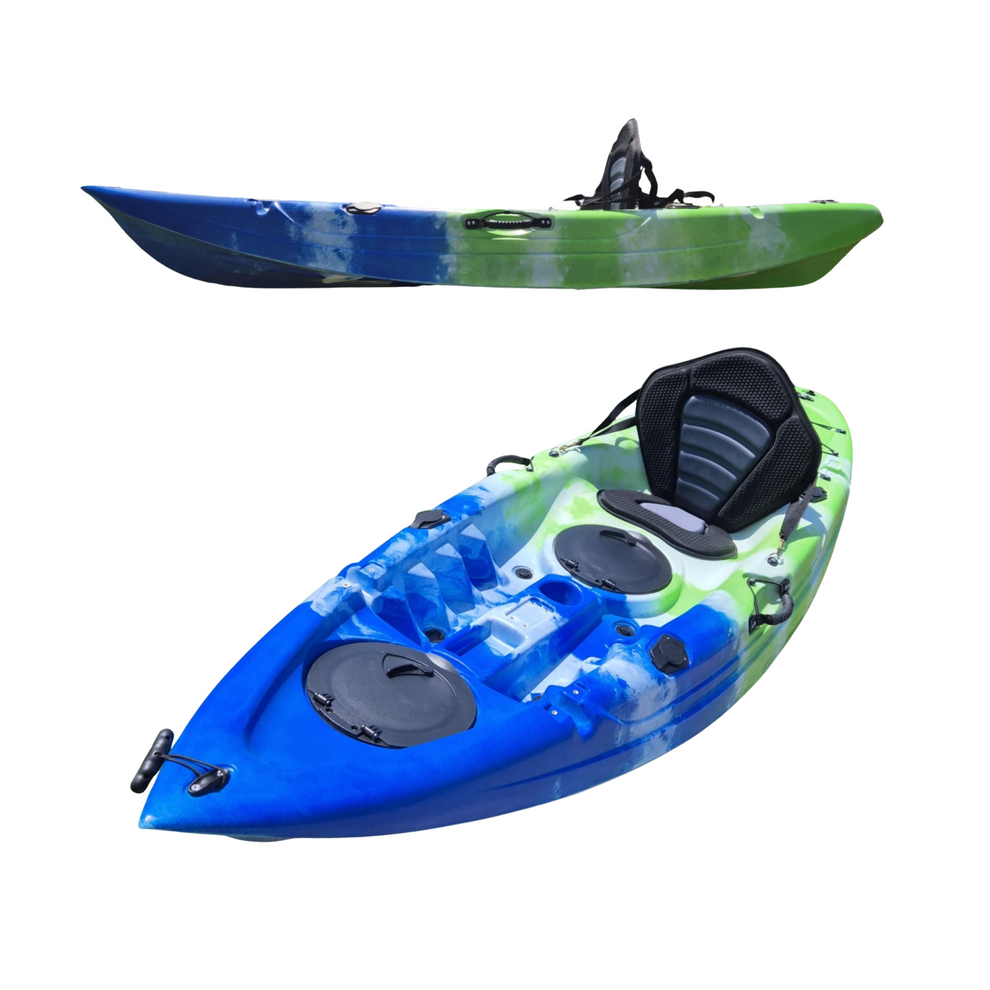 Green/Blue Camo Kayak, Sit-on-Top 8.7ft Ranger by Kayaks Direct